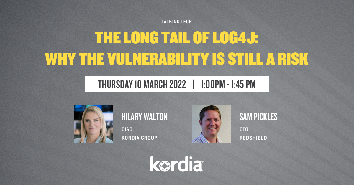 REGISTER: Log4J Talking Tech Event | Kordia